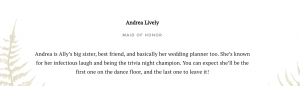 Wedding Website Bio Examples and Ideas - Wedding-Experience